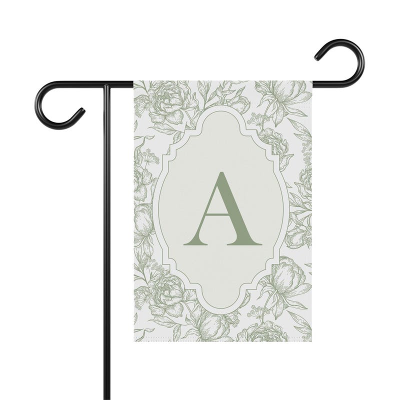 Monogram Garden Flag - Etsy
