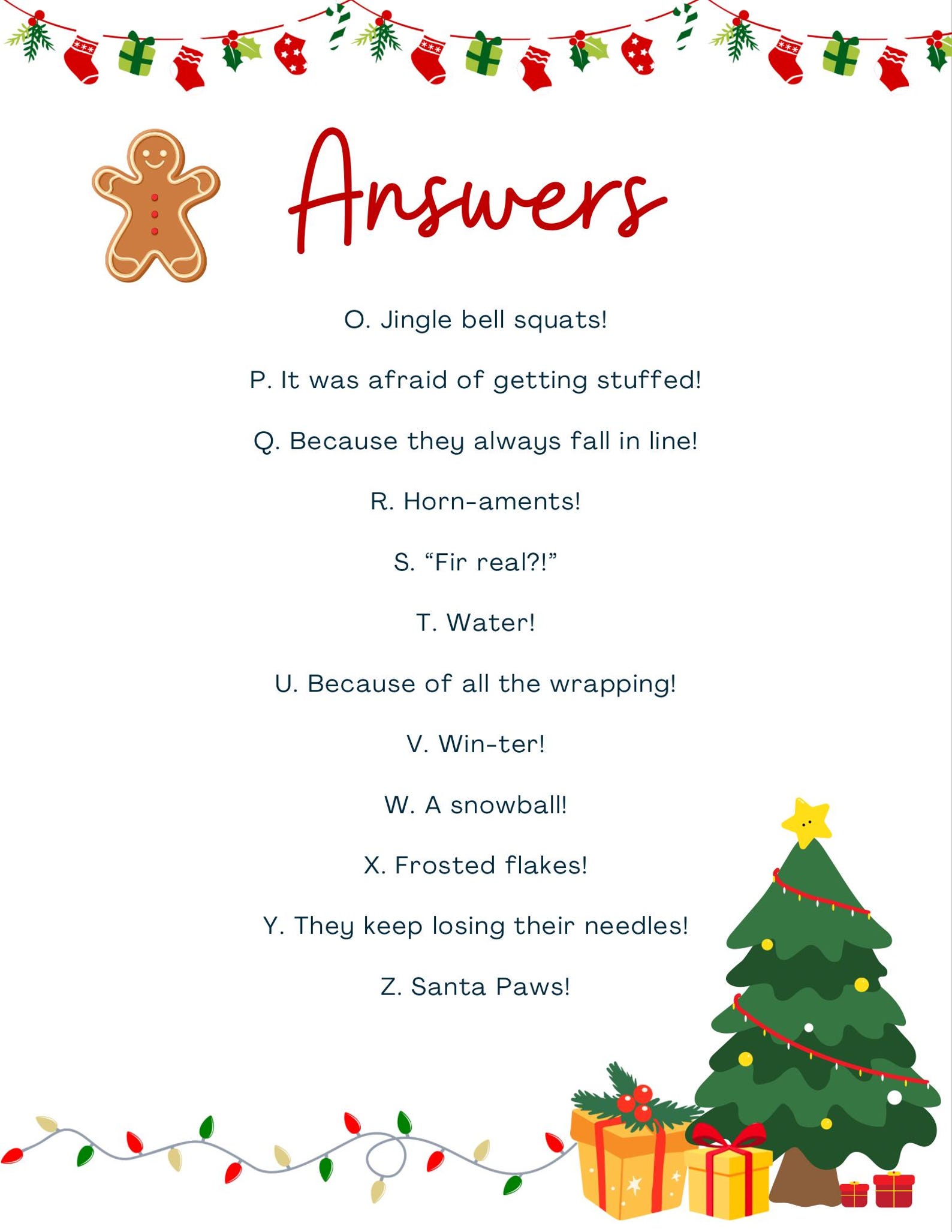 Festive Christmas Riddles Activity for Kids - Brainy Fun PDF for ...