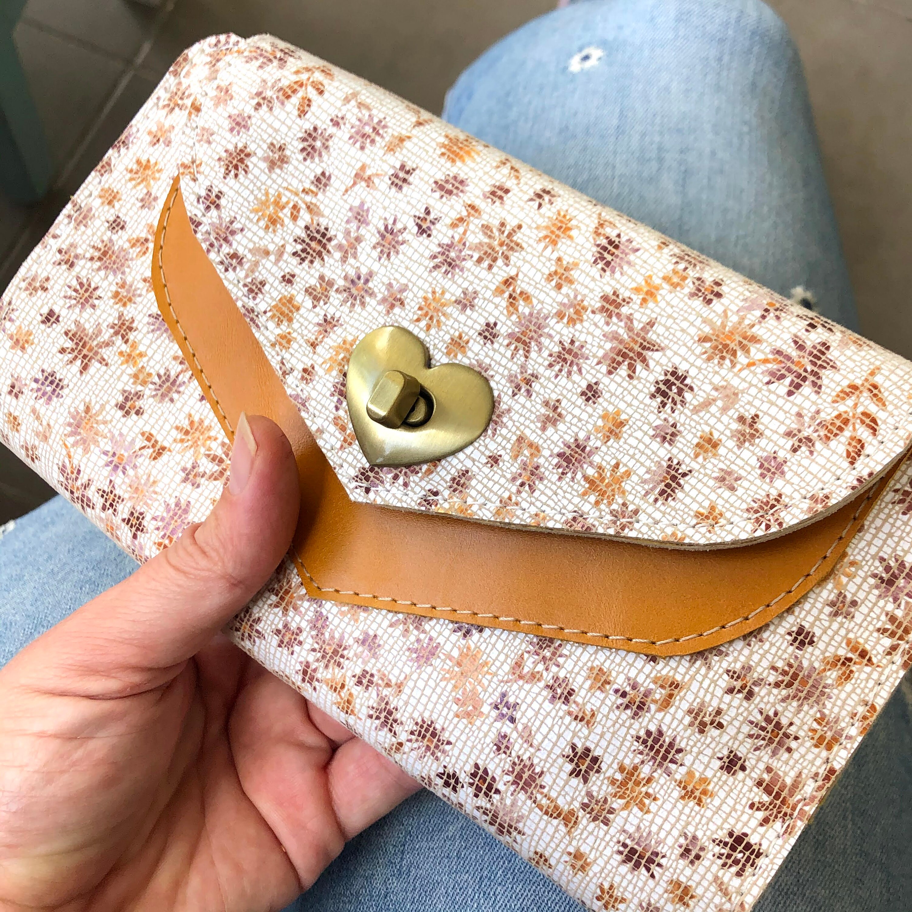 Floral Leather Wallet, Vintage Style Wallet for Women, Women's Leather ...