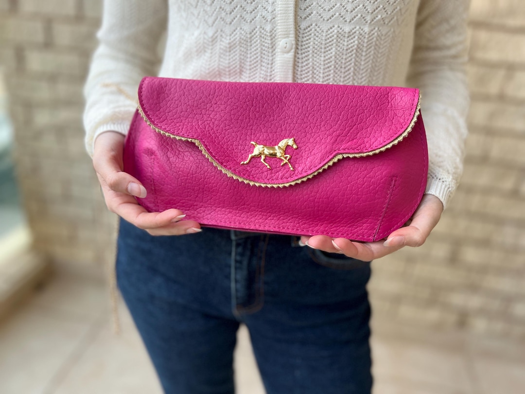 Hot Pink Kentucky Derby Clutch, Hot Pink Evening Bag, Royal Ascot Bag ...