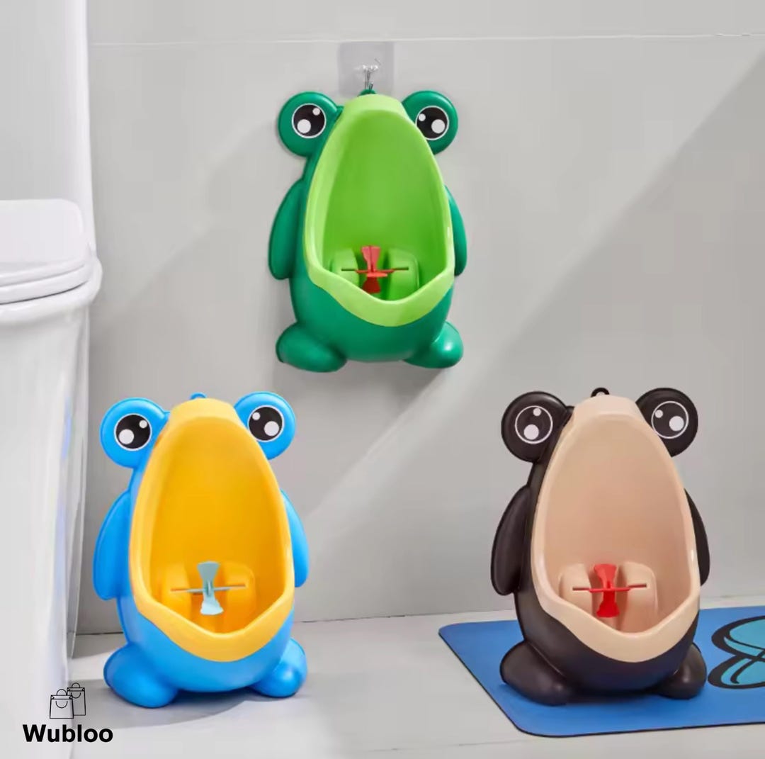 Frog Potty Training Urinal for Boys and Girls – Wall-mounted Toddler ...