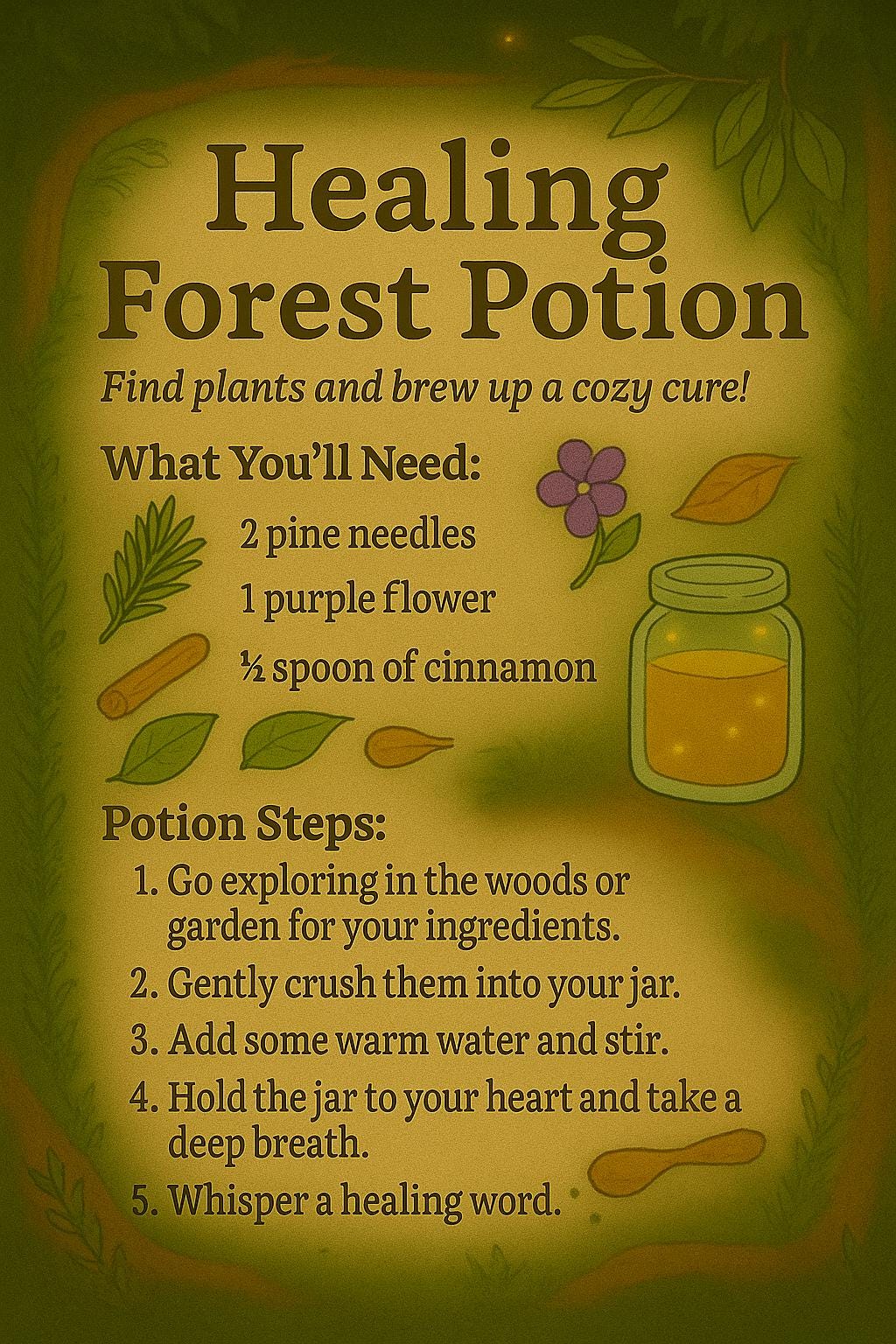 Wild Edibles for Kids, Printable Foraging Plant ID Printable , Nature ...