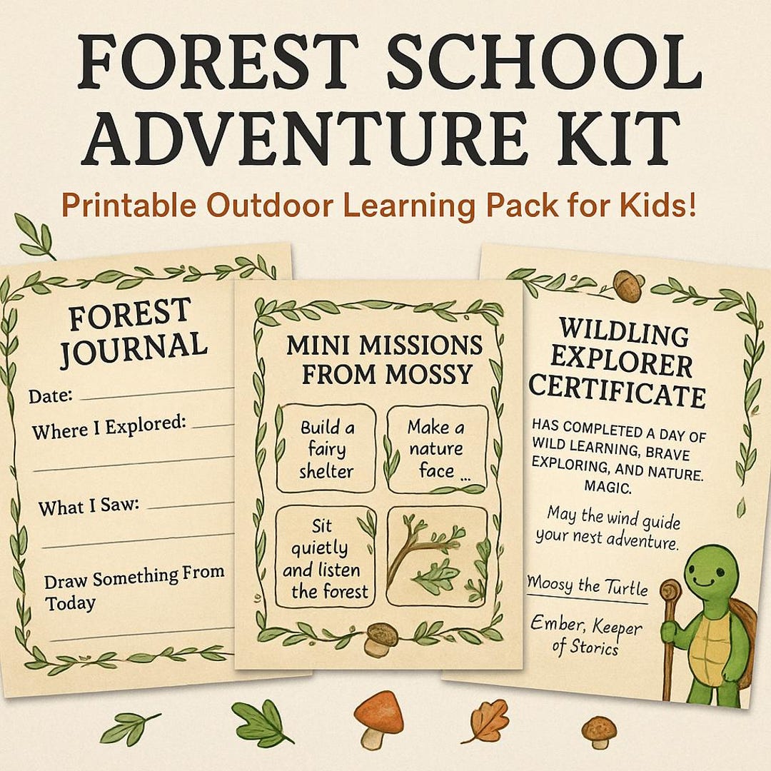 Forest School Adventure Kit – Printable Outdoor Nature Learning ...