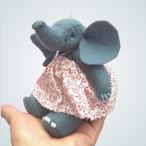 Erica Mini Felt Elephant Toy Sewing Kit - Etsy UK