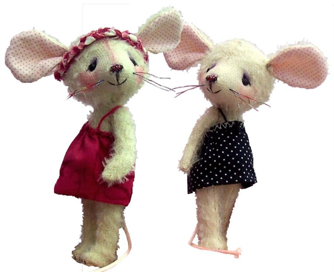 Carrie 4 Soft Toy Mouse Sewing Pattern Printed Mice - Etsy