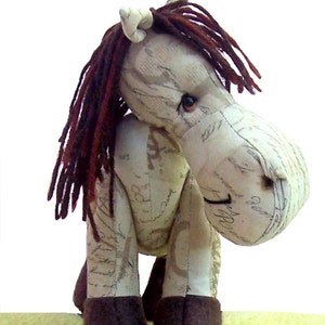 Cedar Soft Toy Horse Sewing Pattern Printed Pattern | Etsy
