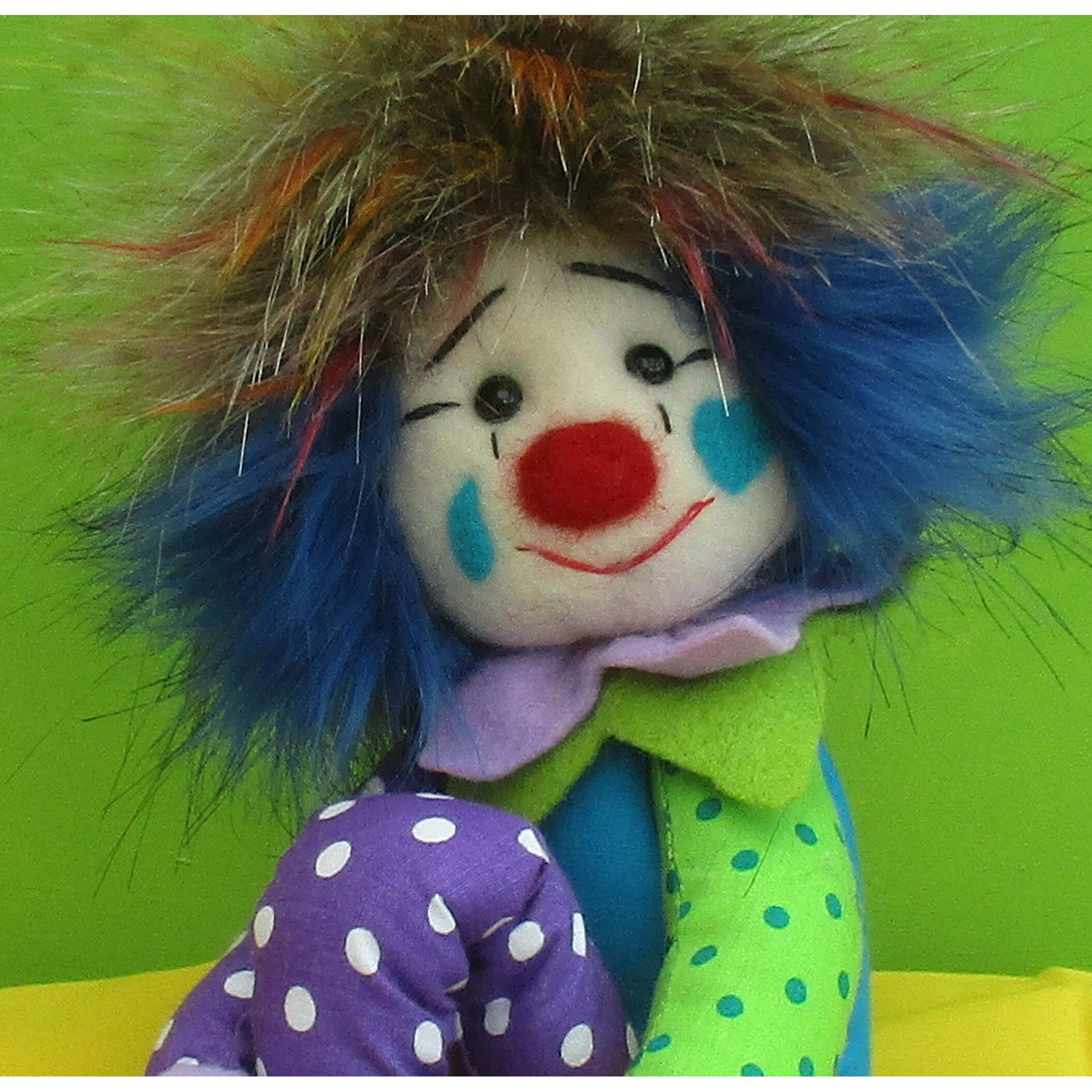 Casper Clown Soft Toy Cloth Doll Sewing Pattern Printed. - Etsy