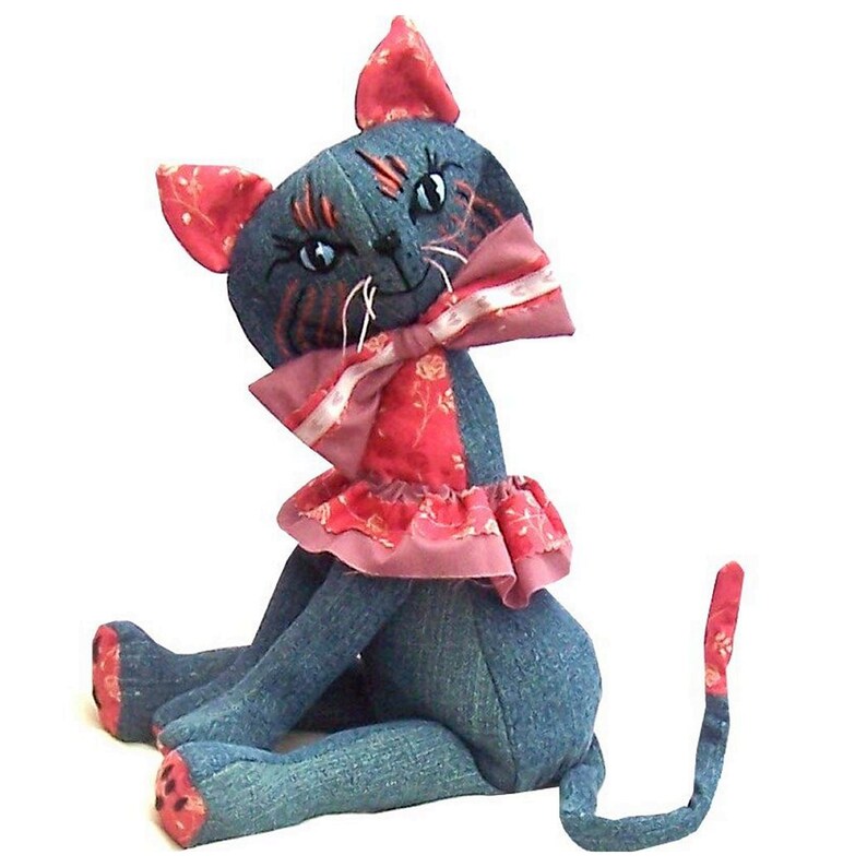 Raggedy Patch Cat Digital Sewing Pattern PDF - Etsy