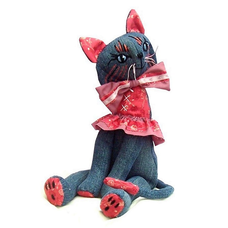 Raggedy Patch Cat Digital Sewing Pattern PDF - Etsy
