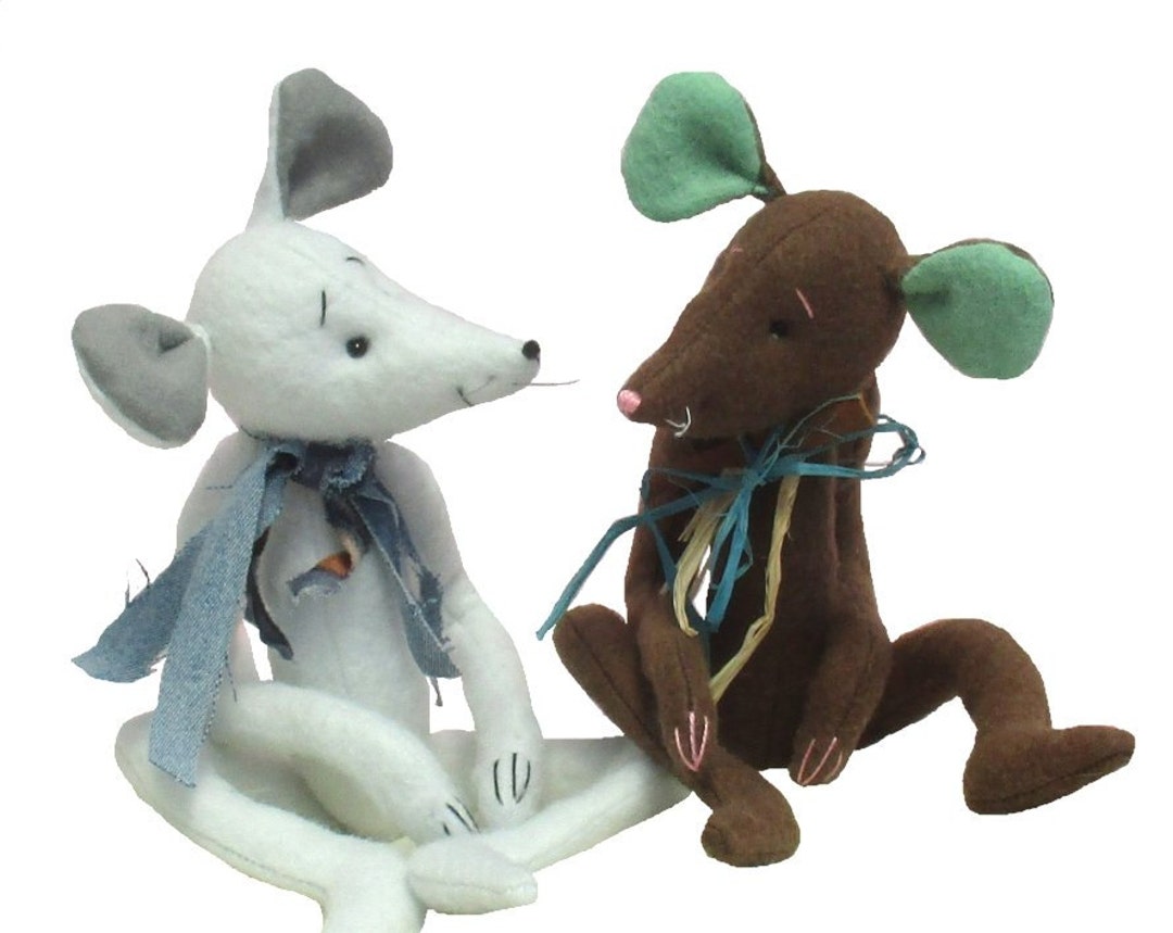 Milton Mouse Soft Toy Sewing Pattern. Printed Toy Rat Pattern - Etsy