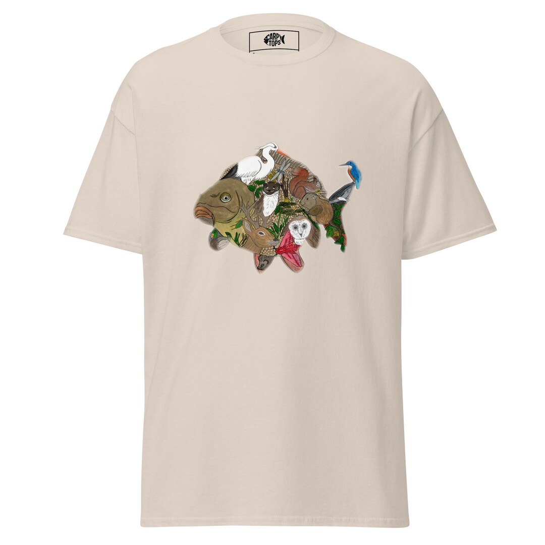 Wildlife Carp Tee – Nature Angler Shirt – Wildlife Fishing Gift - Etsy