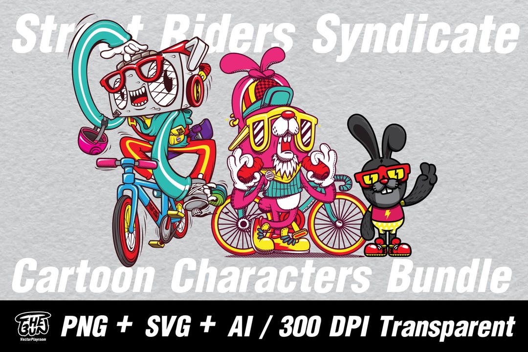 Graffiti Rabbit Clipart: Urban Streetwear SVG PNG for POD Use - Etsy