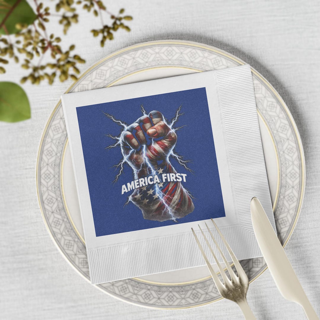 America First Napkins | Patriotic Party Napkins | Conservative Event ...
