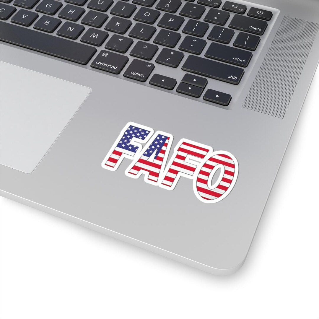 FAFO American Flag Letters Kiss-cut Sticker | Patriotic USA Decal 3 X 3 ...
