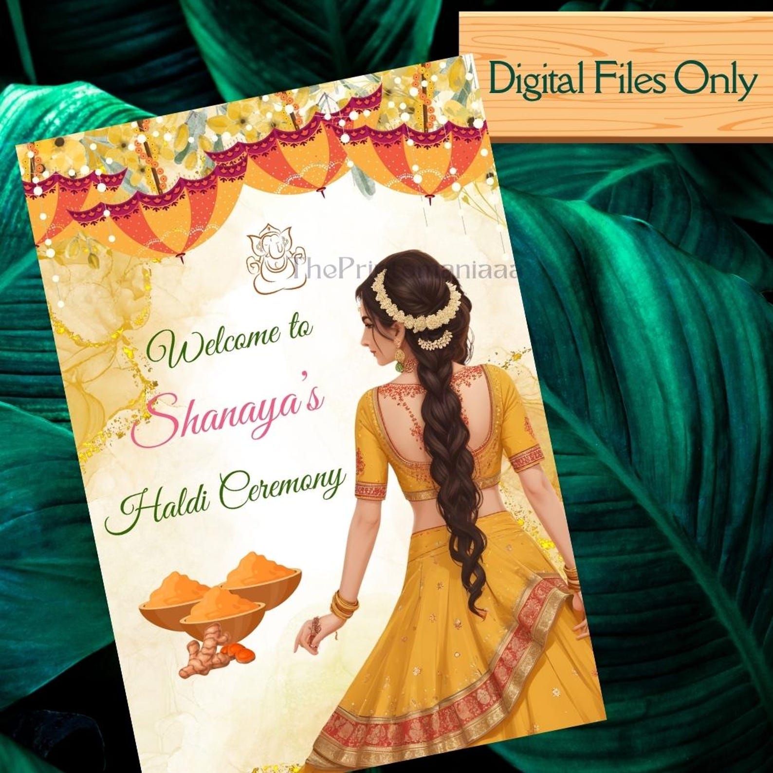 Traditional Haldi Welcome Sign as Haldi Sign, Indian Haldi Decoration ...