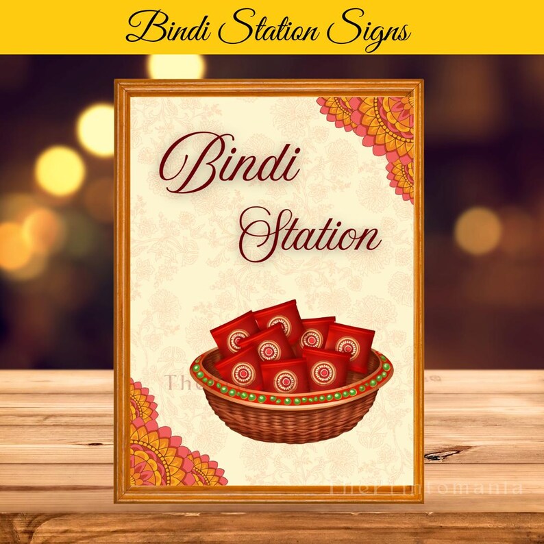 Mehndi Haldi Station Sign Set, Indian Wedding Decor (instant Download ...