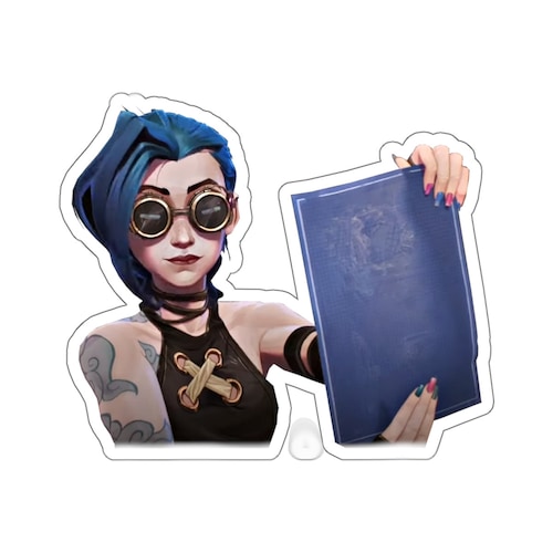 Jinx From Arcane league of Legends Waterproof Vinyl Sticker - Etsy