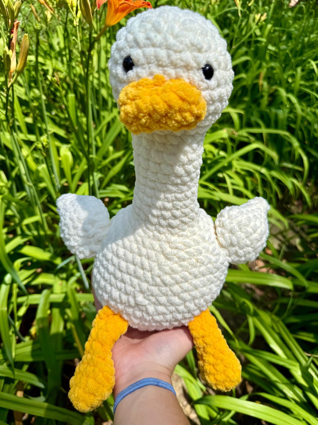 Handmade Crochet Plushy Goose – Soft Amigurumi Goose Plush – Cute Gift ...