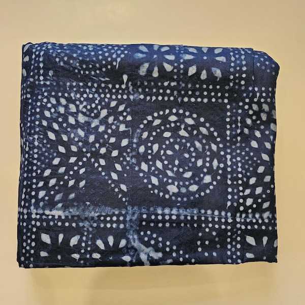 Adire Indigo Fabric - Etsy