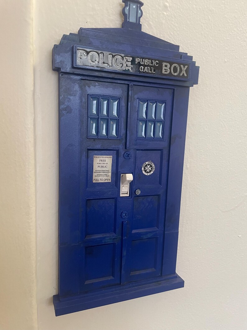 Doctor Who TARDIS Oversize Light Switch Cover – 3D Printed Wall Plate ...