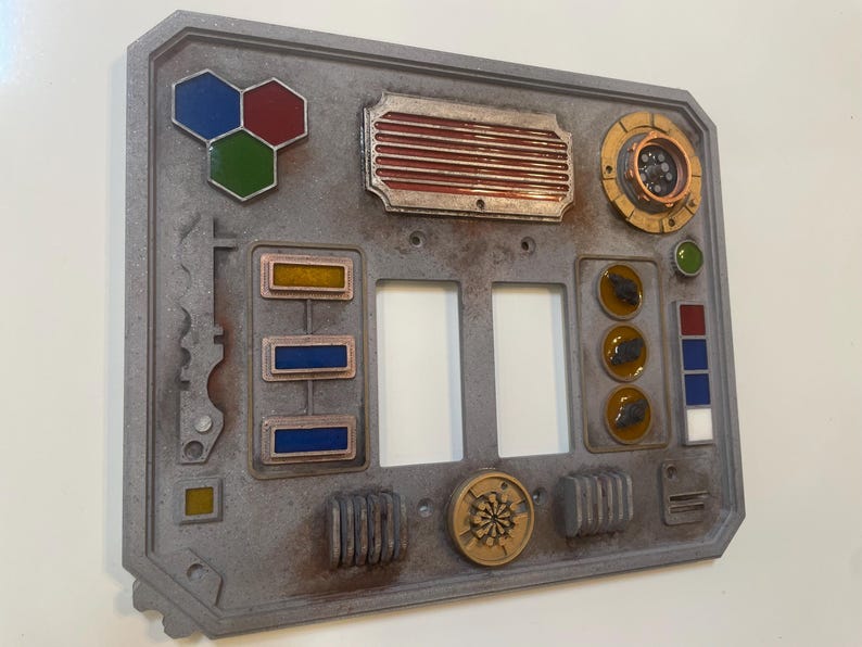 Star Wars Inspired Light Switch Cover: Sci-fi Control Panel, Double ...
