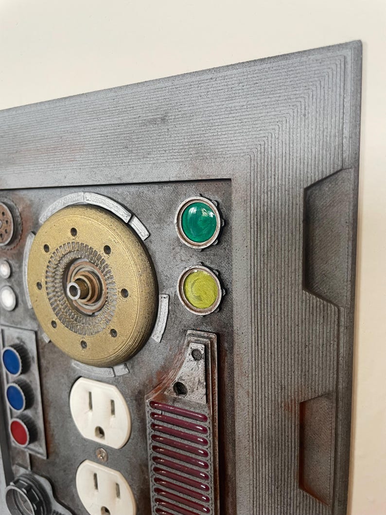 Star Wars Outlet Cover: Sci-fi Control Panel, Droid Access, Weathered ...