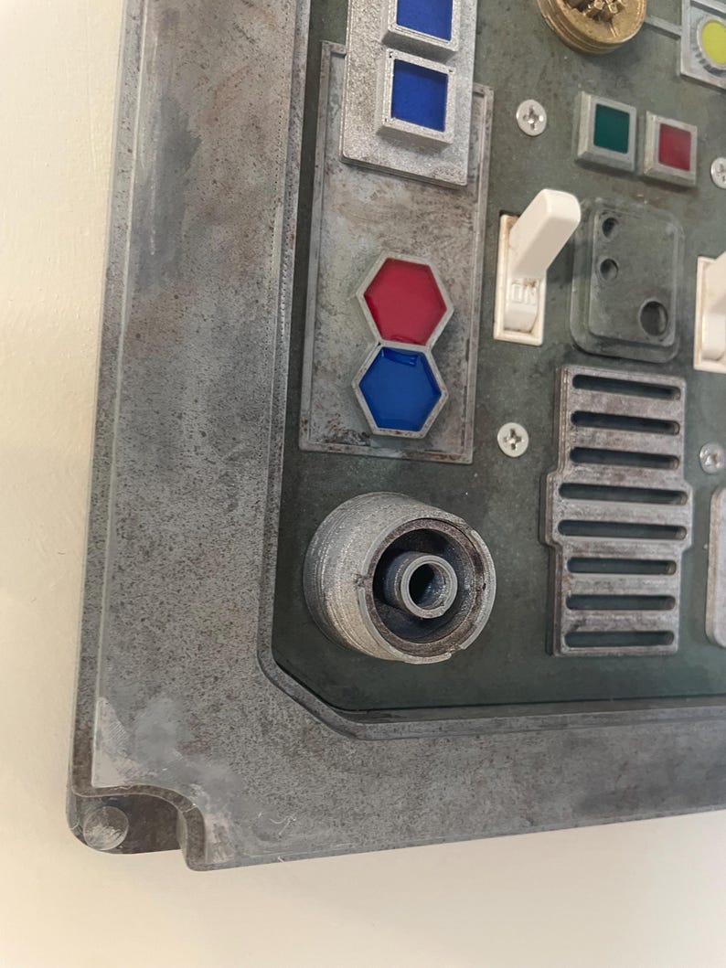 Star Wars Inspired Light Switch Cover: Sci-fi Control Panel, Weathered ...