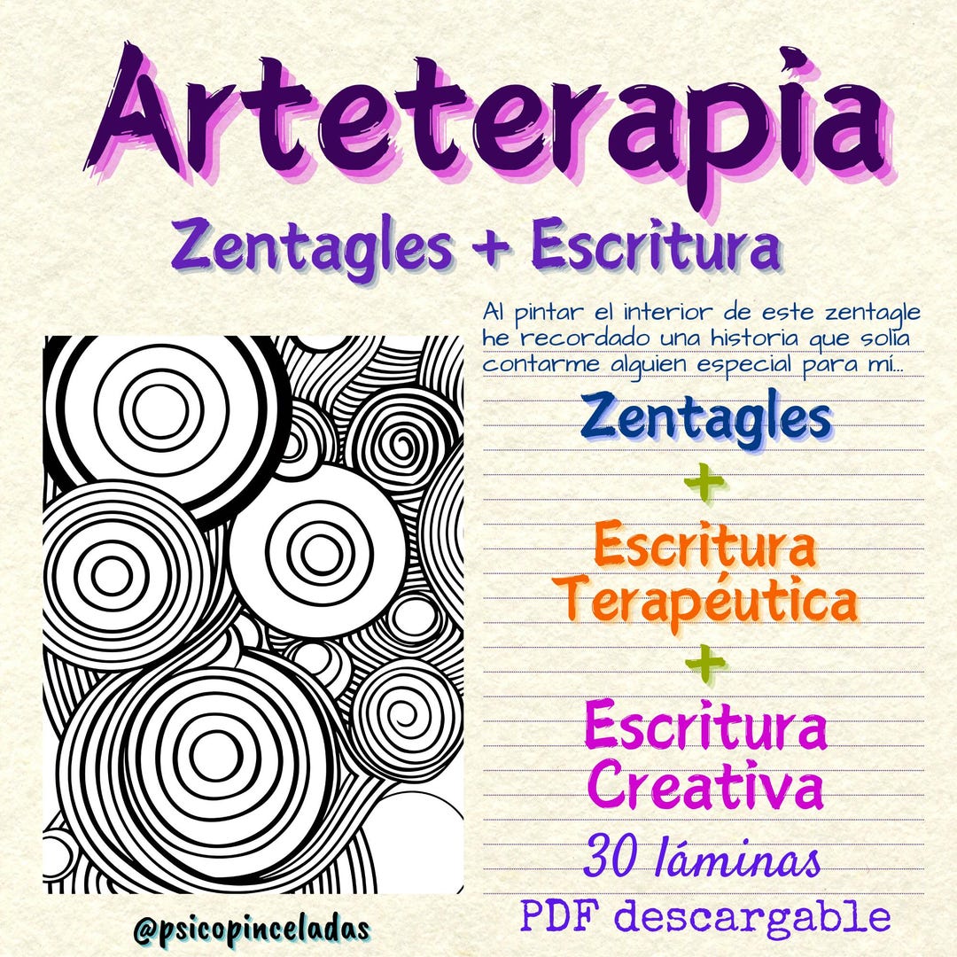 ART THERAPY + THERAPEUTIC WRITING + CREATIVE WRITING, 30 Coloring ...