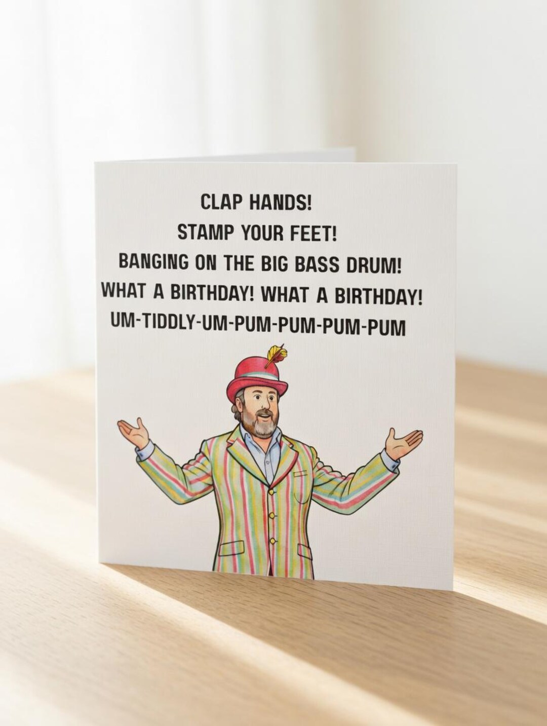 David Mitchell Inspired Birthday Card – British Comedy, Clap Hands ...