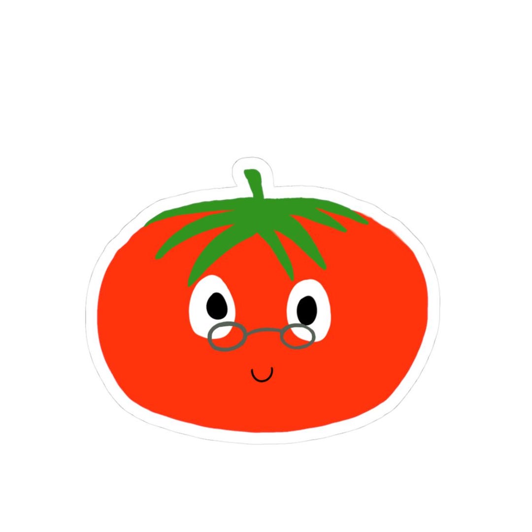 Cute Tomato Vinyl Sticker - Etsy