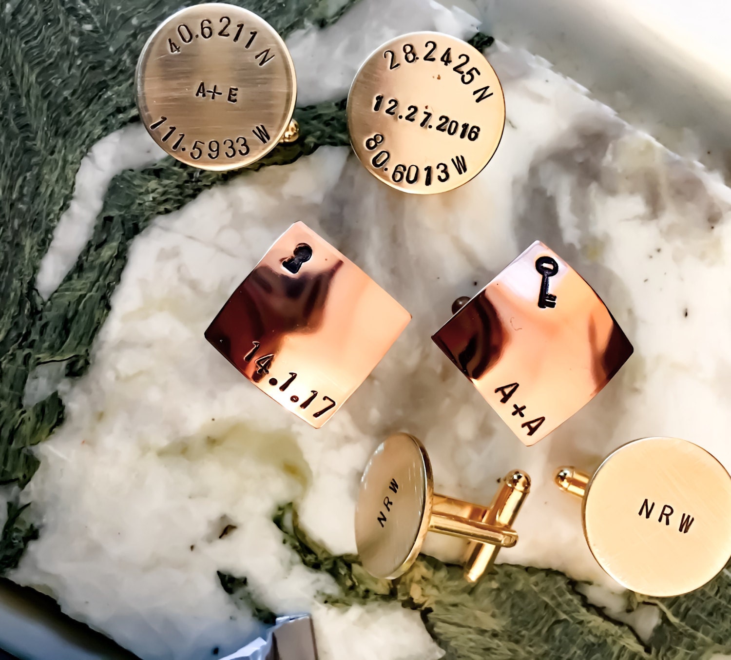 Roman Numeral Custom Cufflinks, Customized Cufflinks, Personalized ...