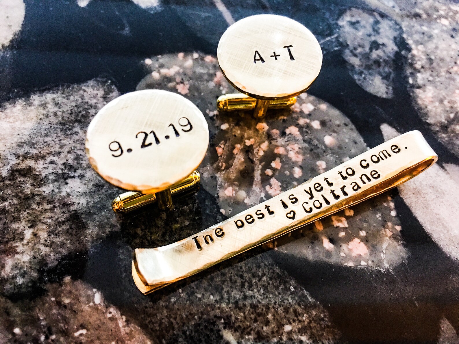 Custom Tie Bar Personalized Tie Bar Hand Stamped Tie Bar - Etsy