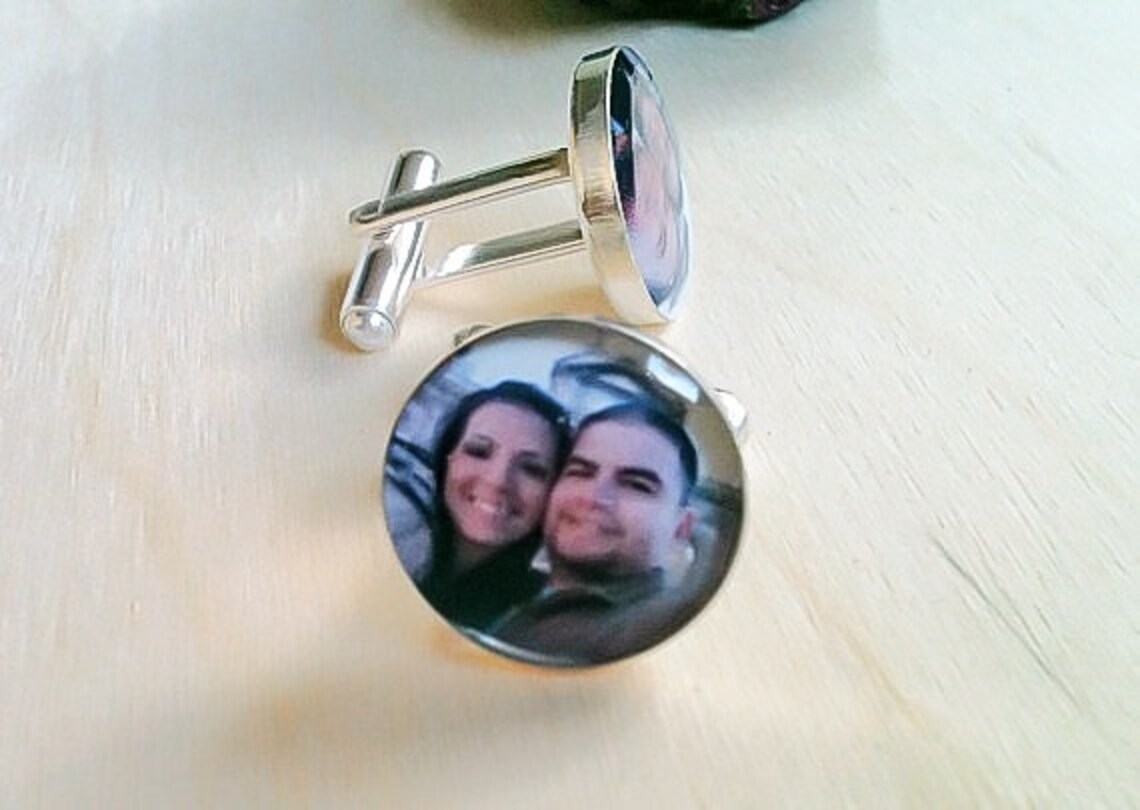 WATERPROOF Custom Photo Cufflinks Personalized With Your Photo - Photo ...