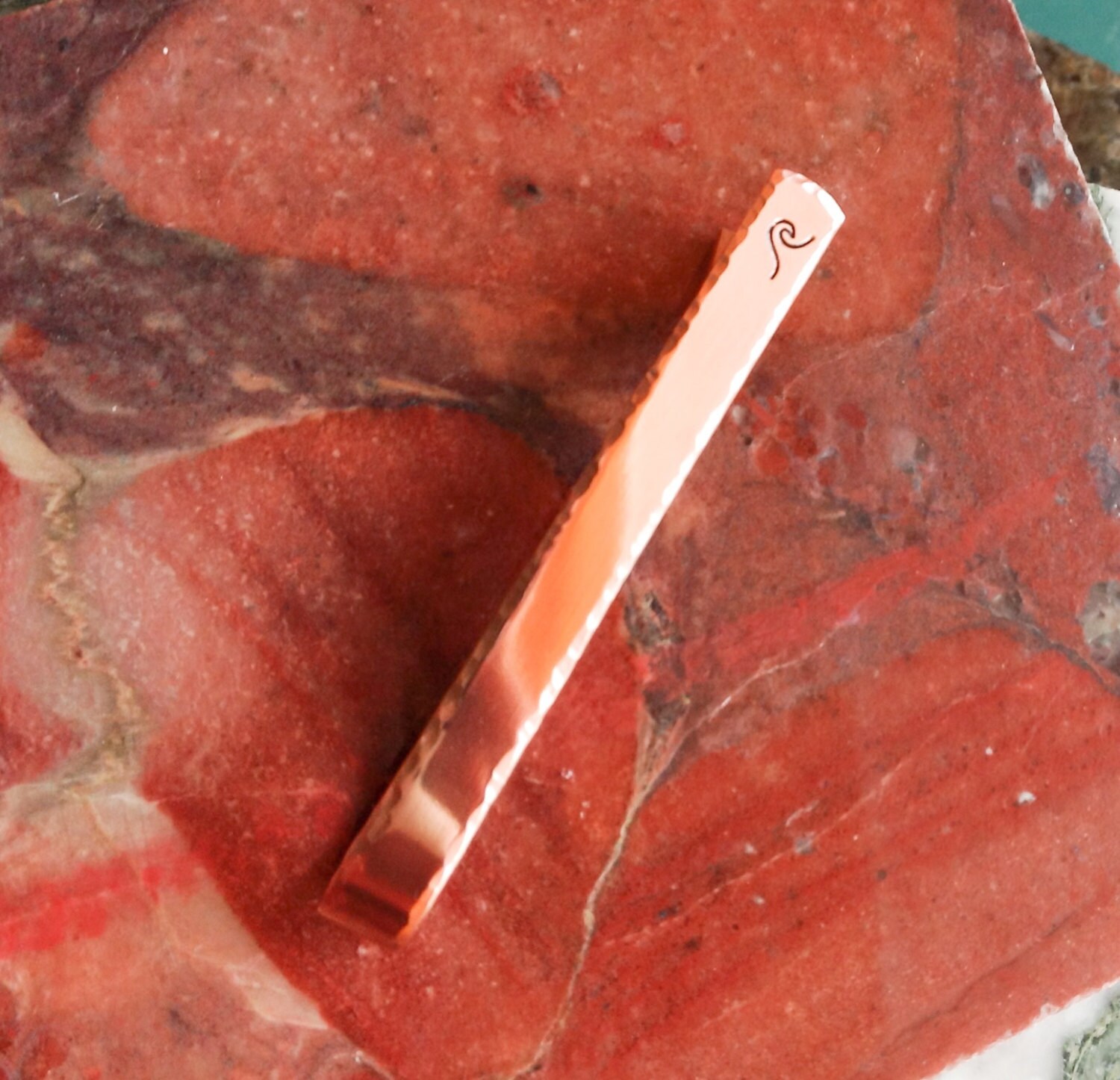 Custom Tie Bar Personalized Tie Bar Hand Stamped Tie Bar | Etsy