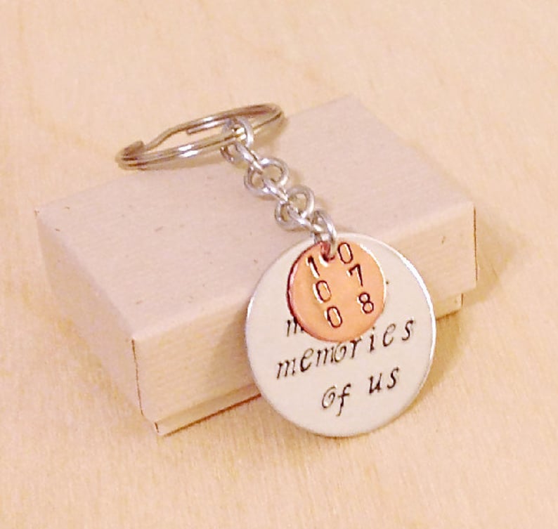 Stamped Key Chain Hand Stamped Key Chain Personalized - Etsy