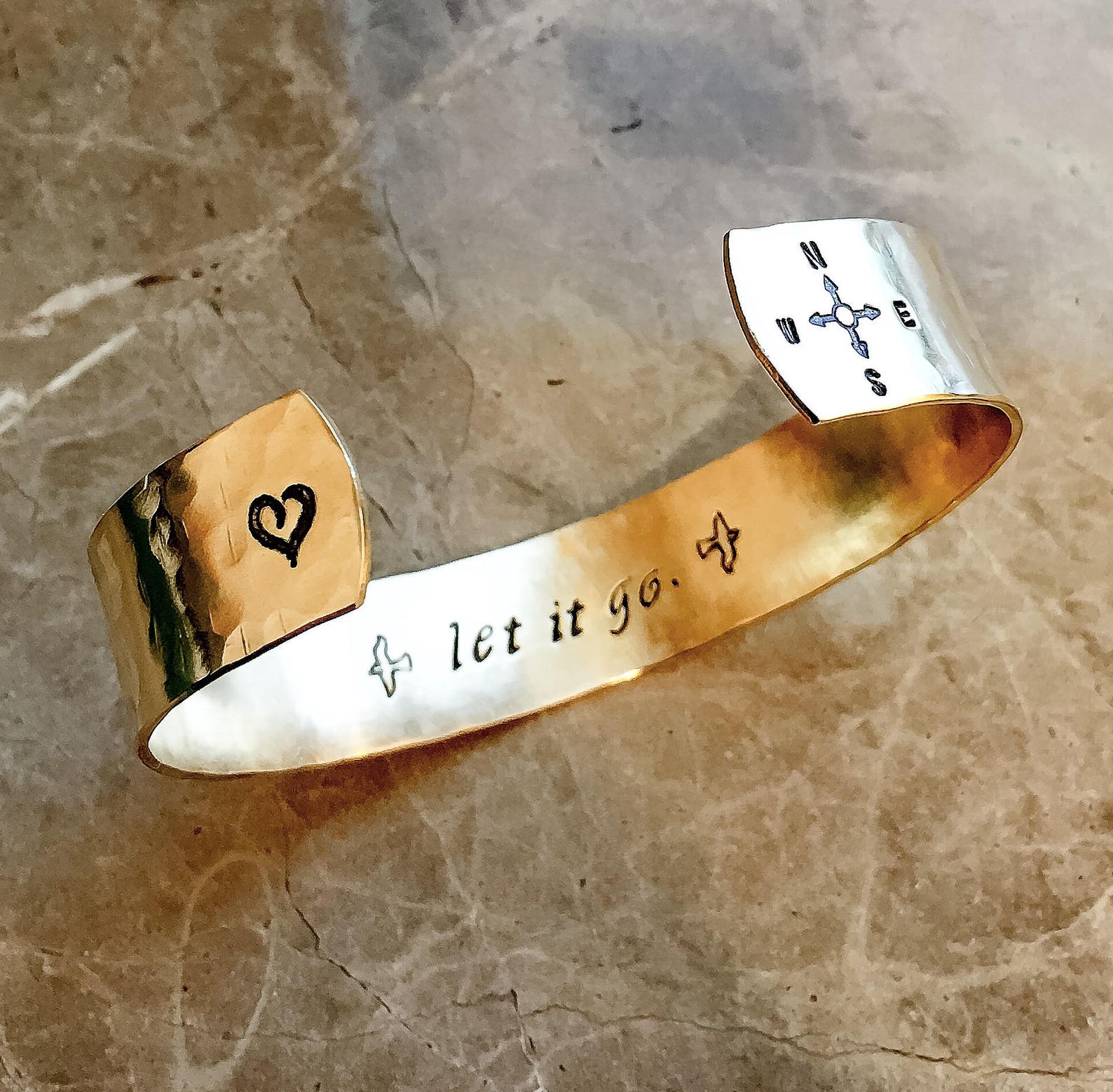 Message Bracelet Customizable Personalized Bracelet Cuff | Etsy