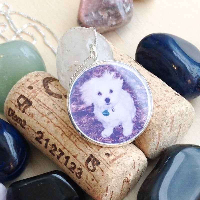 Sterling Silver Photo Pendant - Etsy