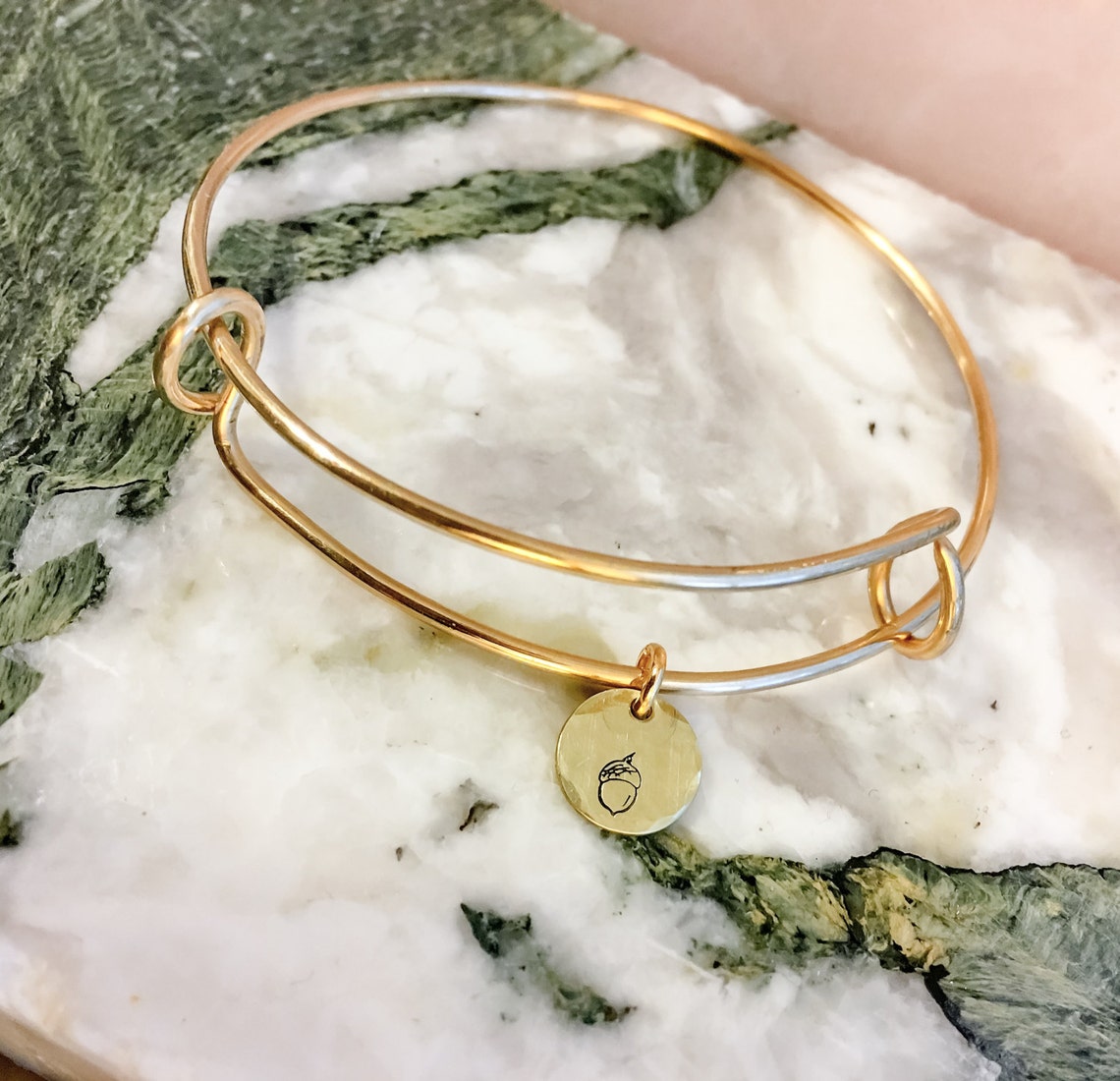 Name Pearl Adjustable Expandable Bangle Bracelet - Four Different ...
