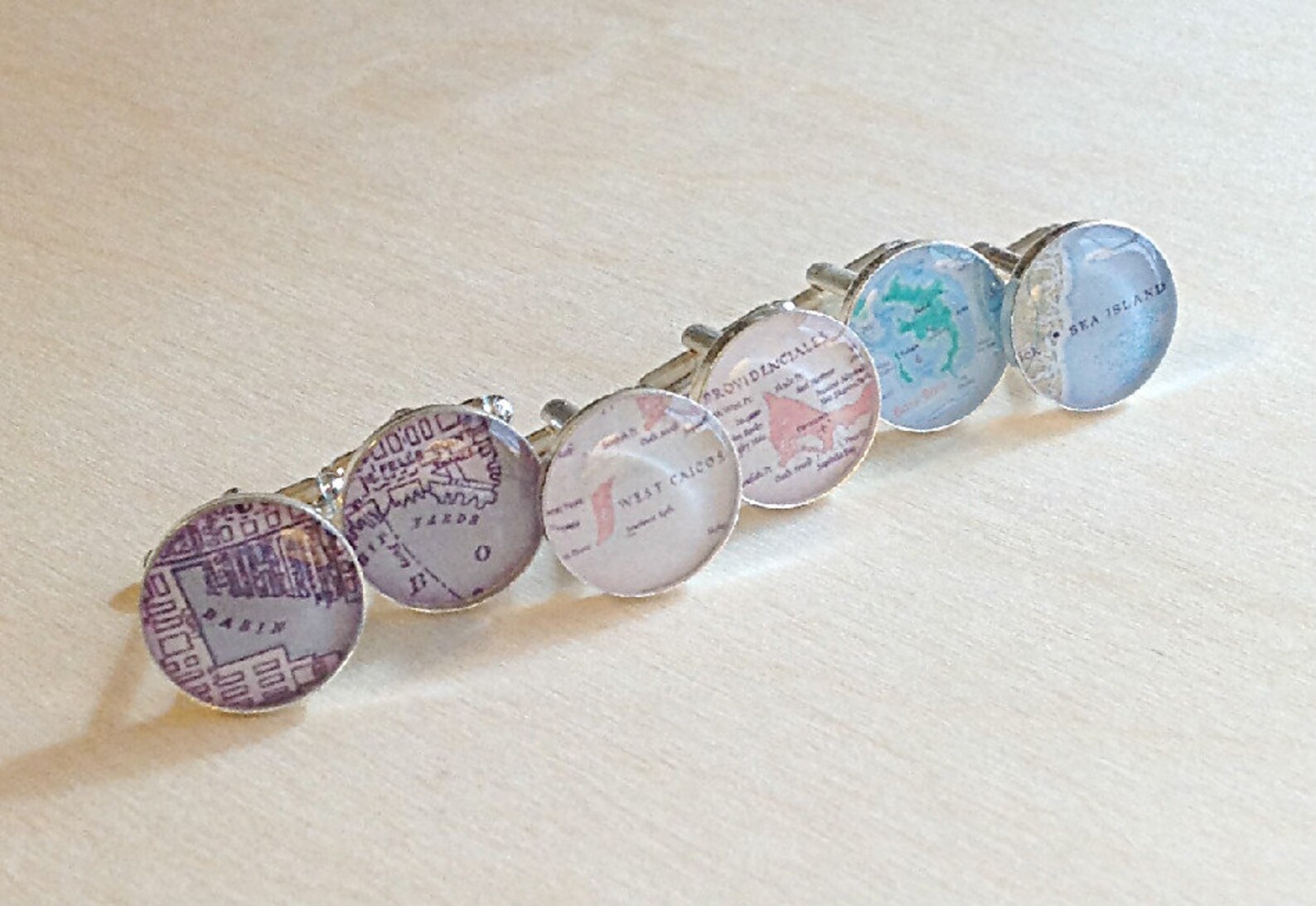 Map Cuff Links Cuff Links Customized With Map Memories for - Etsy