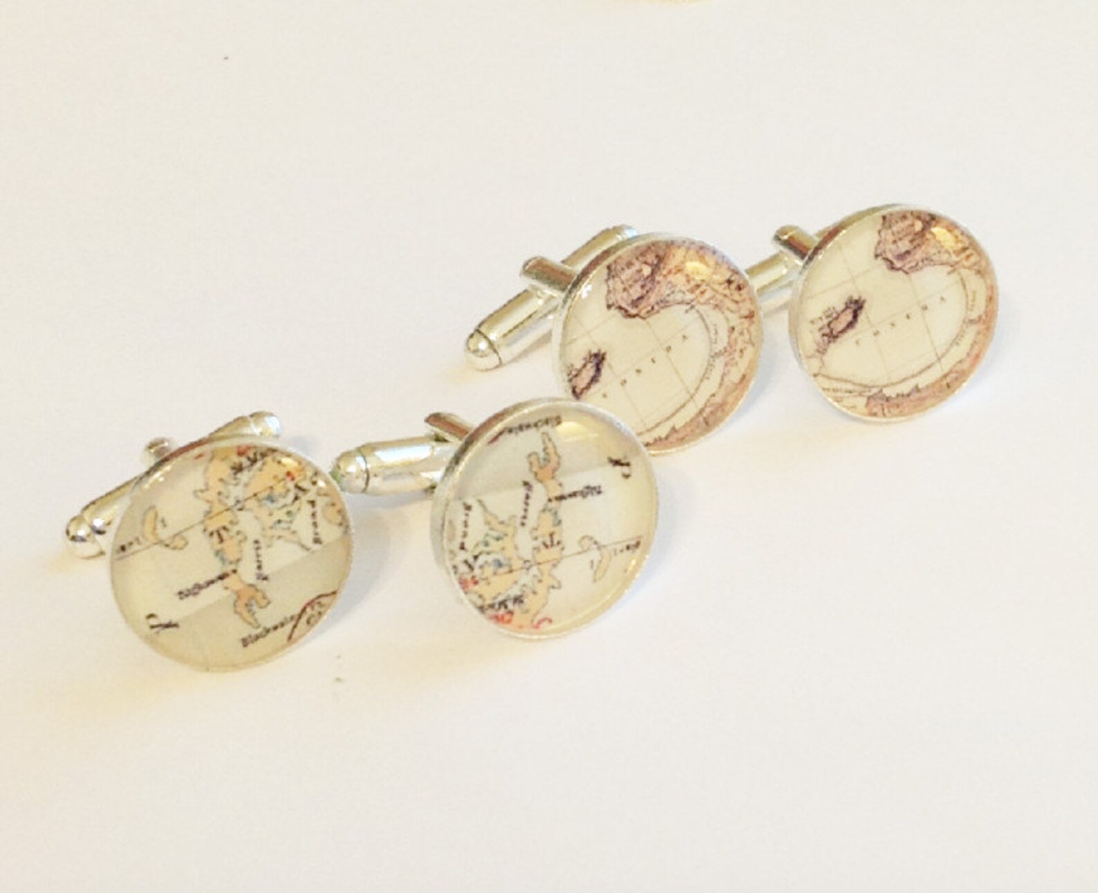 Map Cuff Links WATERPROOF Cuff Links Customized with Map | Etsy