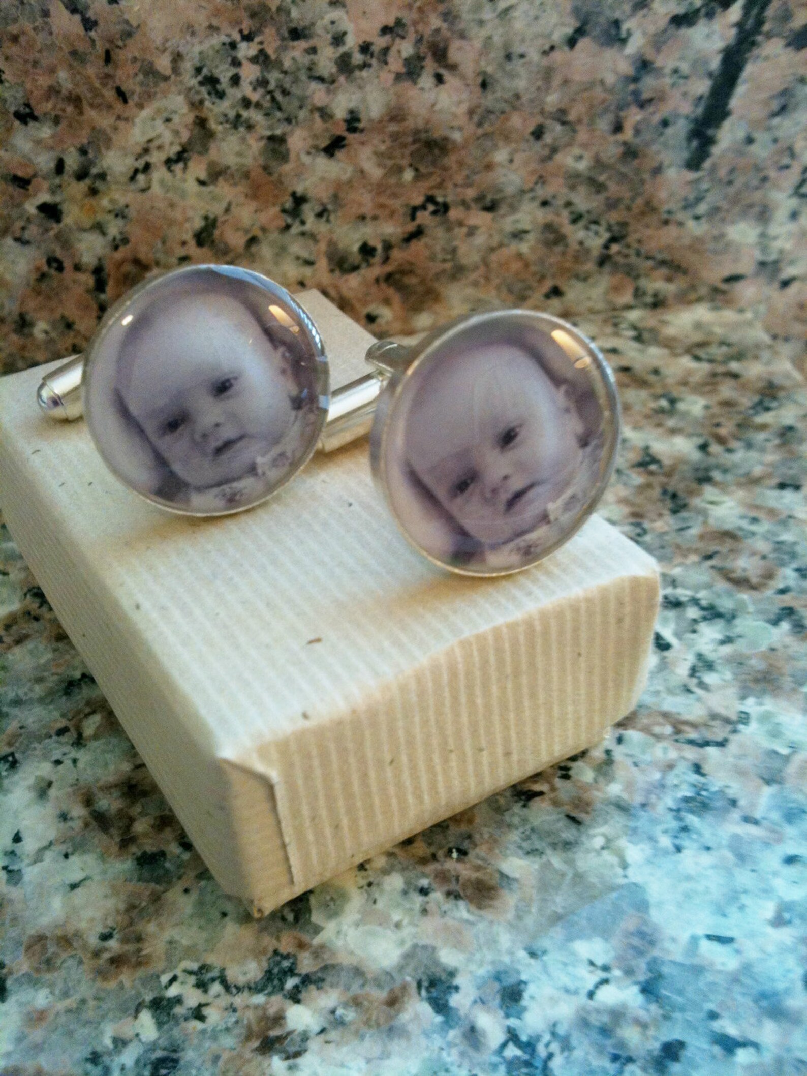 WATERPROOF Custom Photo Cufflinks Personalized With Your Photo - Etsy