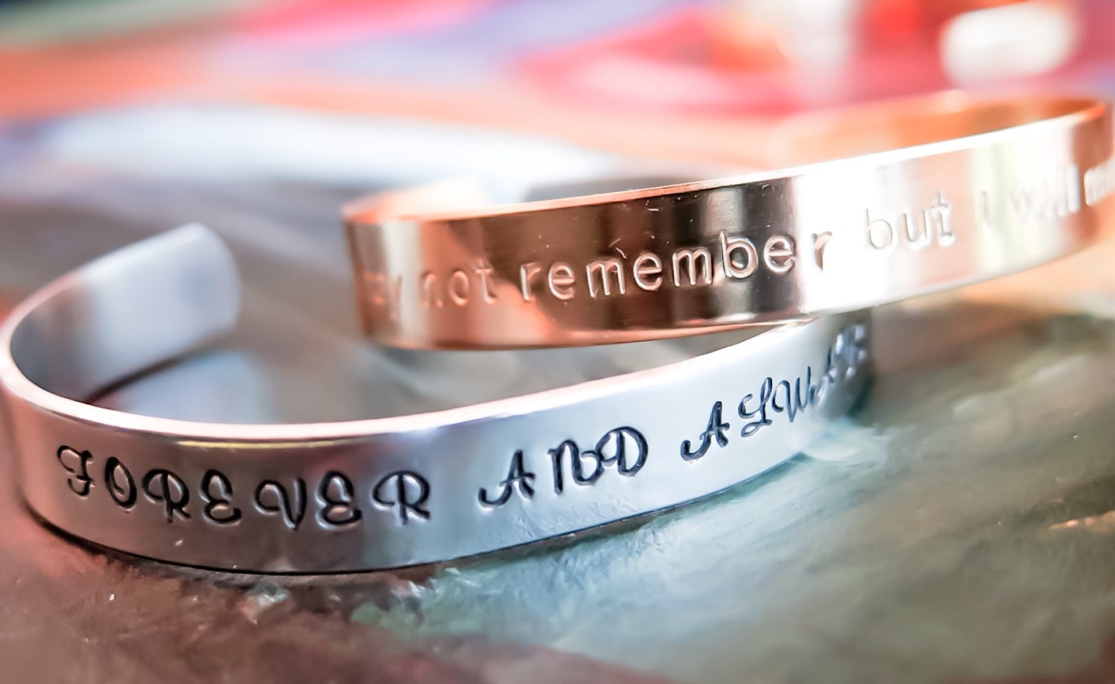 Stamped Metal Bracelet - Custom Hand Stamped Bracelet - Personalized ...