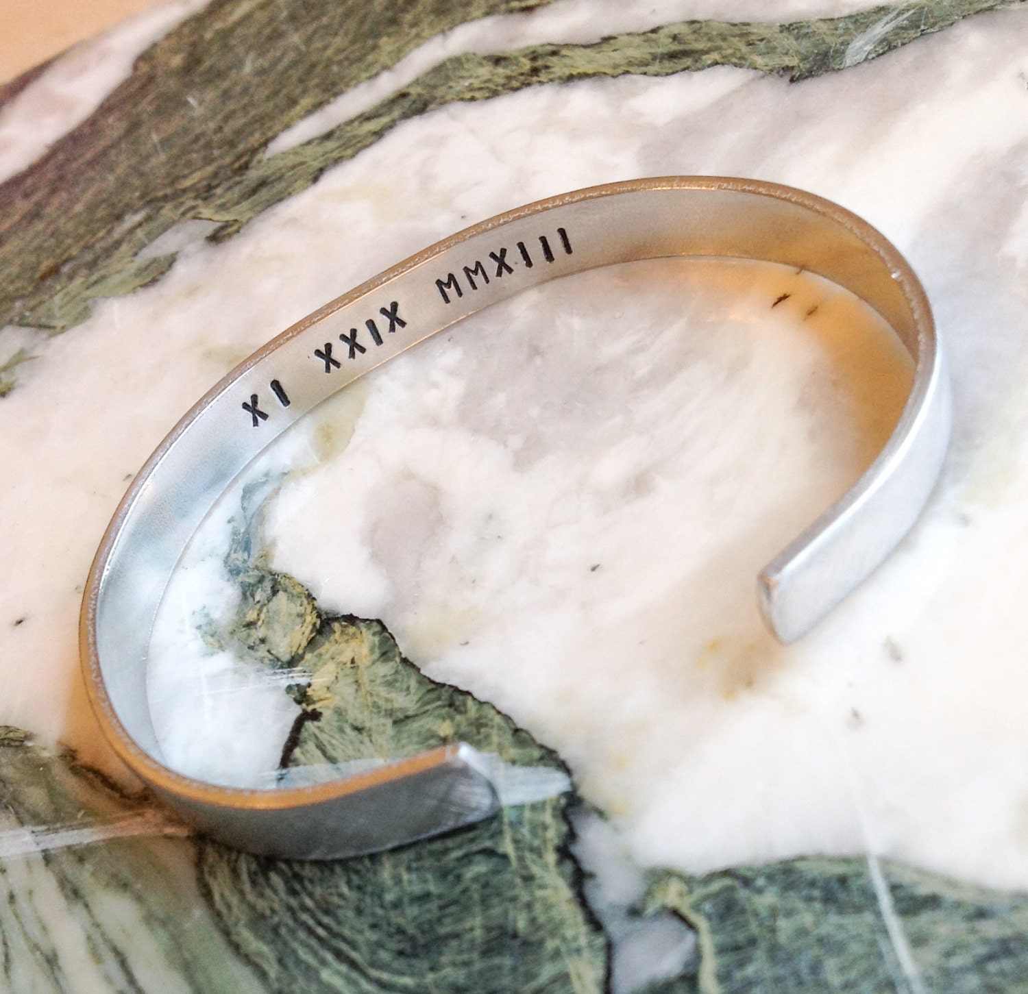 Stamped Metal Bracelet Custom Hand Stamped Bracelet - Etsy