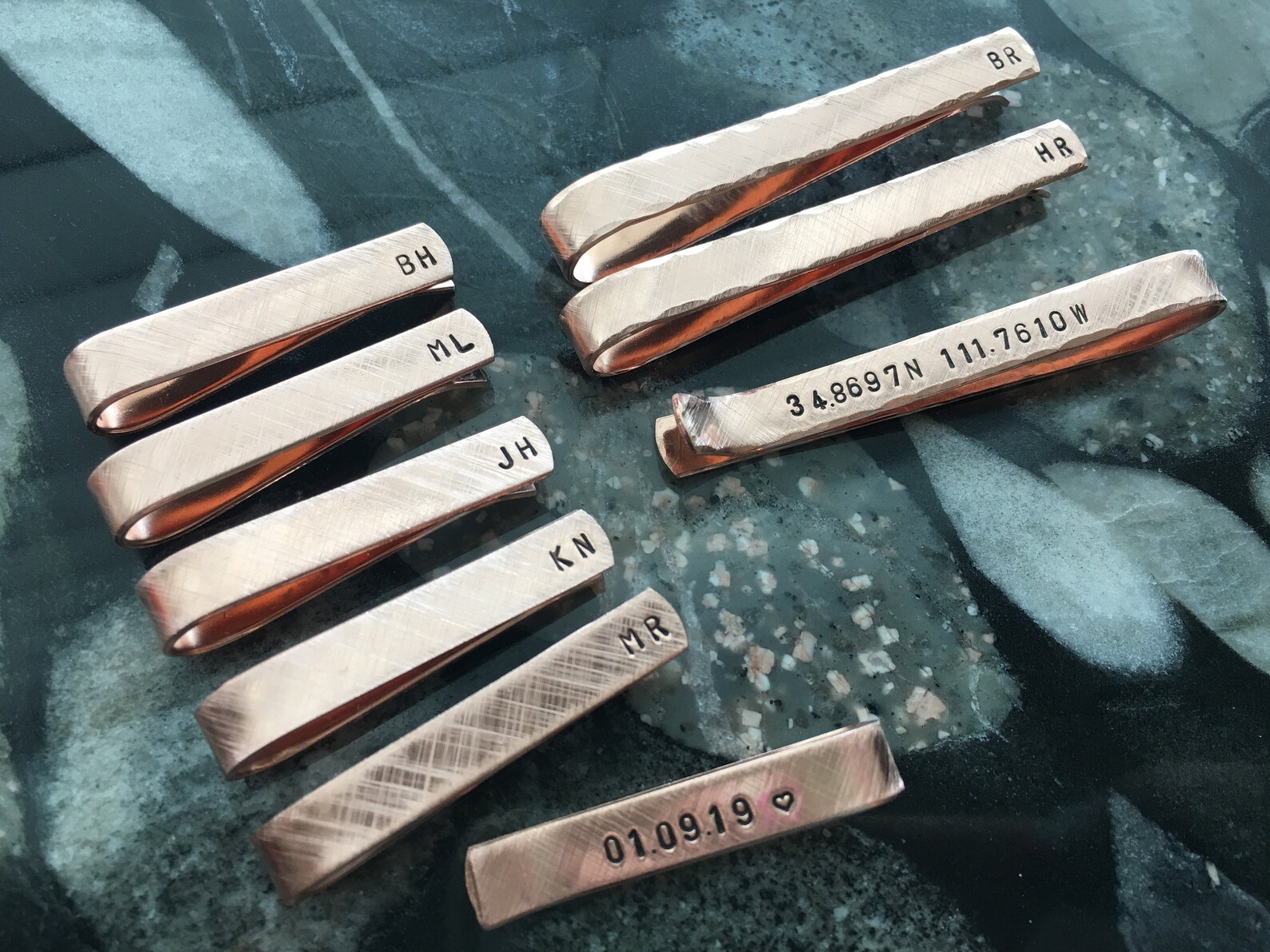 Custom Tie Bar for Groom Father Bride Personalized Tie Bar - Hand ...
