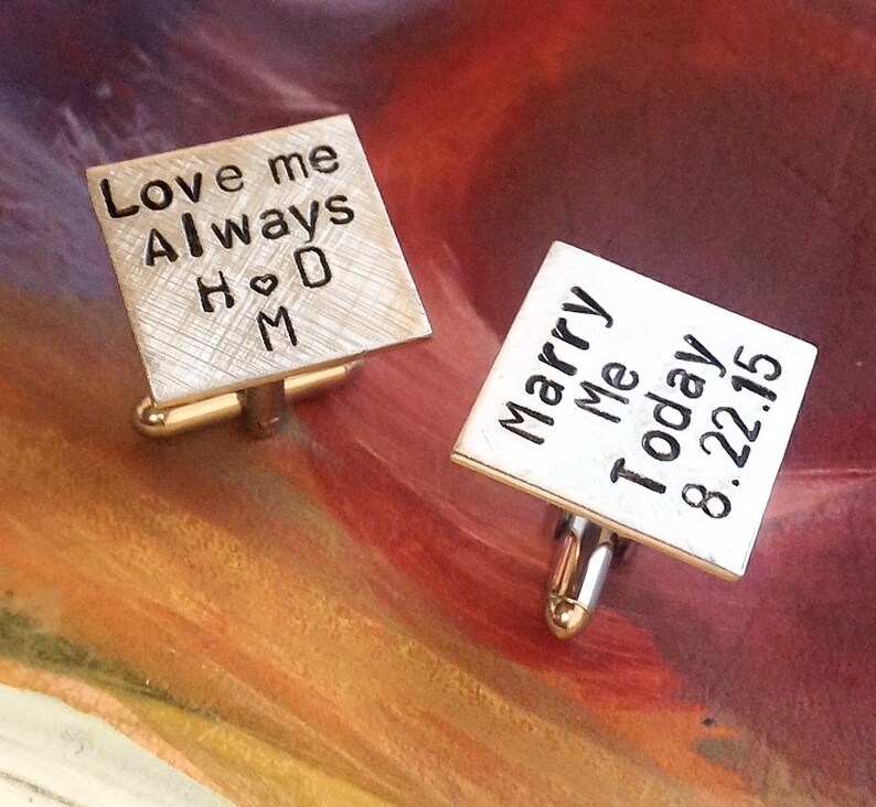 Roman Numeral Custom Cufflinks, Customized Cufflinks, Personalized ...