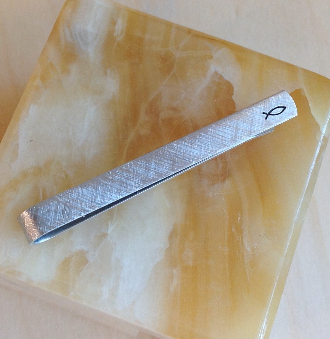 Custom Tie Bar Double Infinity Personalized Tie bar Hand | Etsy