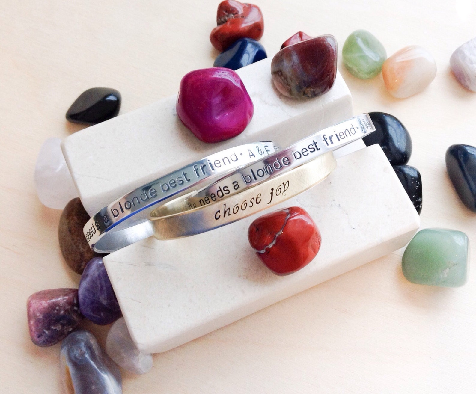 Message Bracelet - Custom Bracelet - Personalized Bracelet Cuff ...