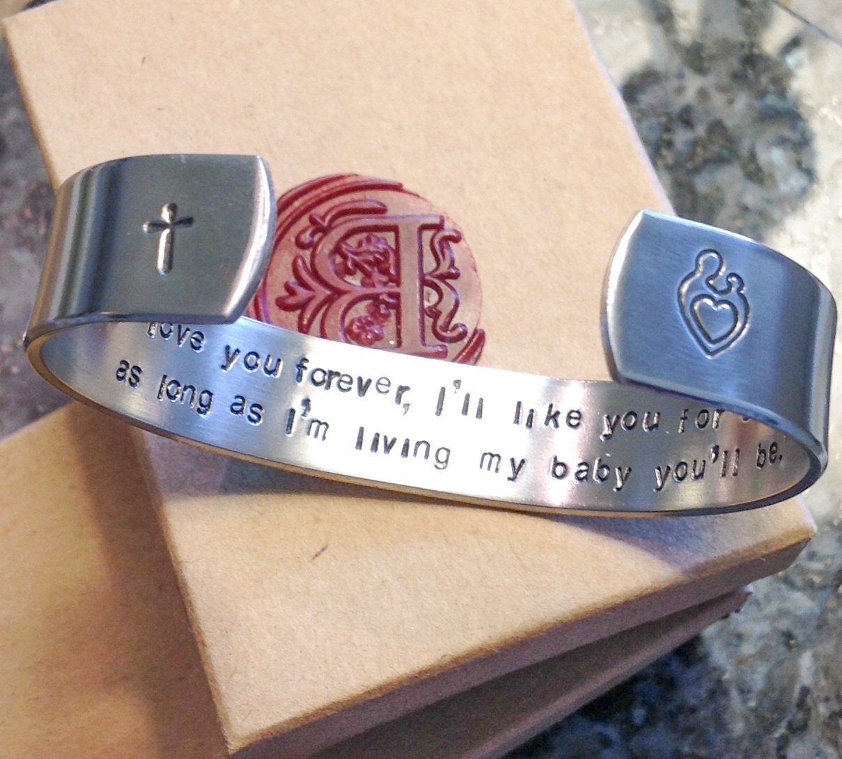Stamped Metal Bracelet Custom Hand Stamped Bracelet - Etsy