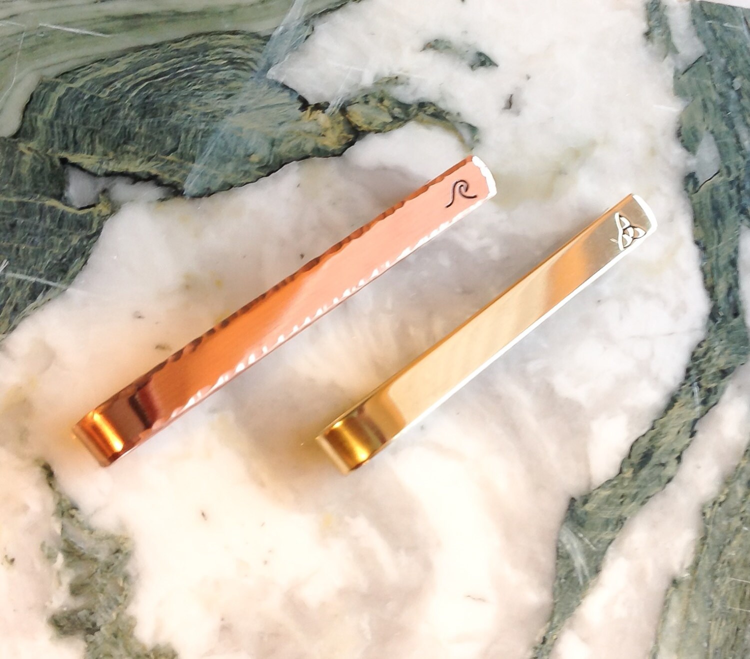 Custom Tie Bar Personalized Tie Bar Hand Stamped Tie Bar | Etsy