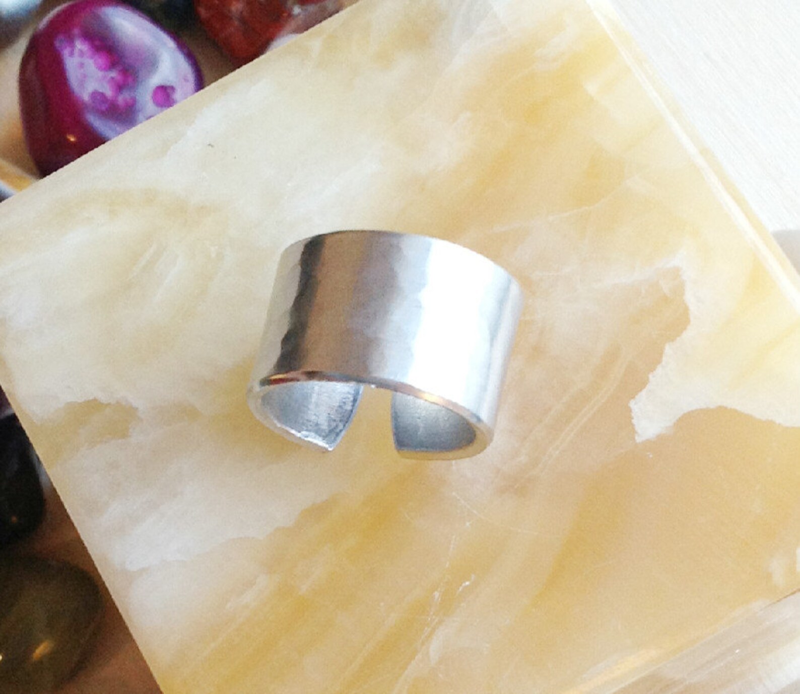 Stamped Metal Ring Band Custom Hand Stamped Ring Band - Etsy